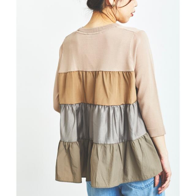 ルクールブラン（le．coeur blanc）/TORRAZZO DONNAティアードドッキングニット