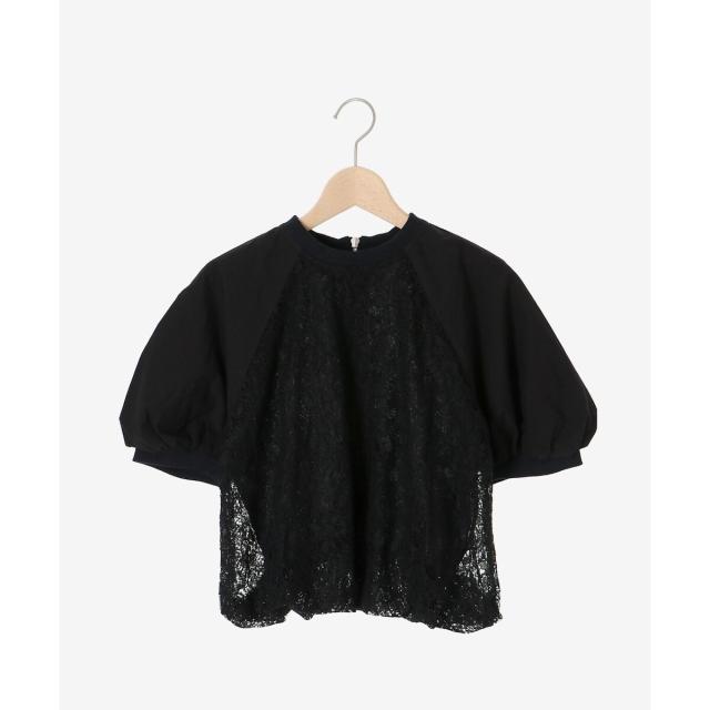 ルクールブラン（le．coeur blanc）/《手洗い可能》MAISON MAVERICK レースバルーンスリーブブラウス