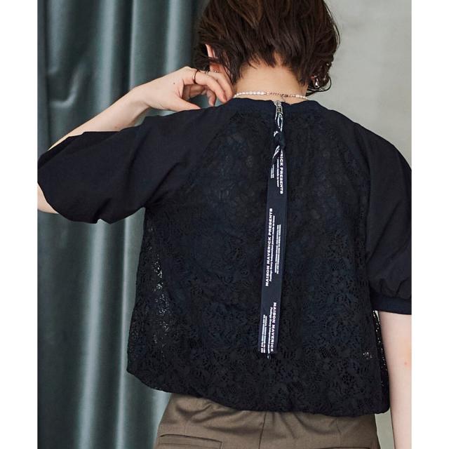 ルクールブラン（le．coeur blanc）/《手洗い可能》MAISON MAVERICK レースバルーンスリーブブラウス