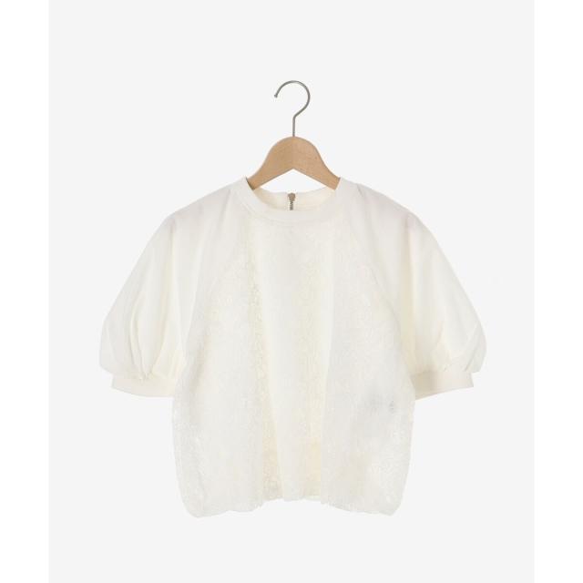 ルクールブラン（le．coeur blanc）/《手洗い可能》MAISON MAVERICK レースバルーンスリーブブラウス