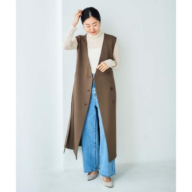 ルクールブラン（le．coeur blanc）/Vカラー2WAYジレジャンスカ