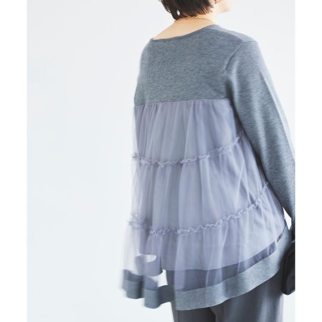 ルクールブラン（le．coeur blanc）/《手洗い可能》TORRAZZO DONNAバックチュールニット