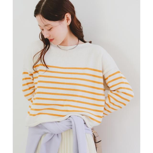 ルクールブラン（le．coeur blanc）/《手洗い可能》TRICOTS JEANMARC ボーダーニット