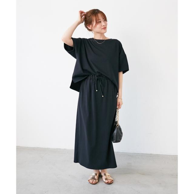 ルクールブラン（le．coeur blanc）/MVS天竺プルオーバー×スカートセット