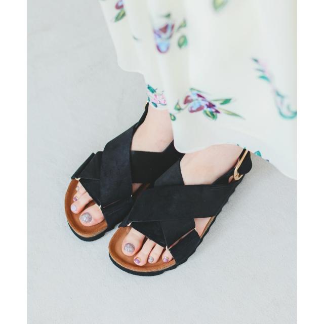 ルクールブラン（le．coeur blanc）/《履き心地抜群◎》VINILOクロスベルトサンダル