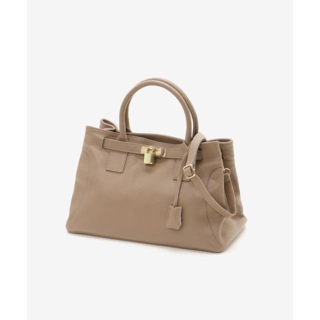 ルクールブラン（le．coeur blanc）/MILLELAFIRENZE金具付きレザートートバッグ