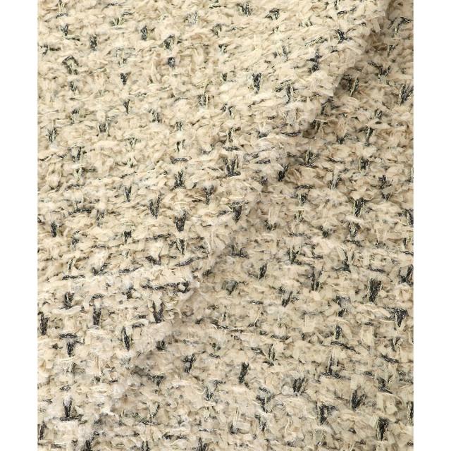 ルクールブラン（le．coeur blanc）/《手洗い可能》TORRAZZO DONNAツイードニットジャケット