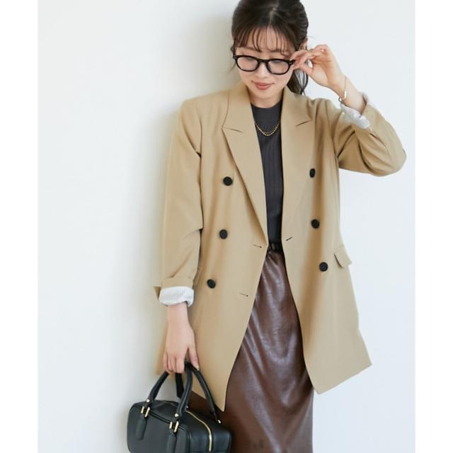 ルクールブラン（le．coeur blanc）/《WEB限定アイテム》ストレッチルーズジャケット