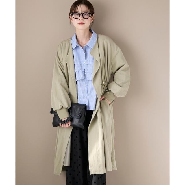 ルクールブラン（le．coeur blanc）/ドロストノーカラーロングコート