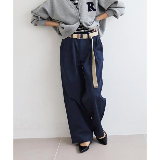 ルクールブラン（le．coeur blanc）/タックカーブチノパンツ