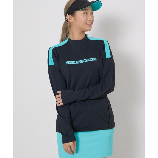ジュン＆ロぺ（JUN&ROPE’）/【UV】【接触冷感】【防透】ポケット付き長袖モックネックプルオーバー