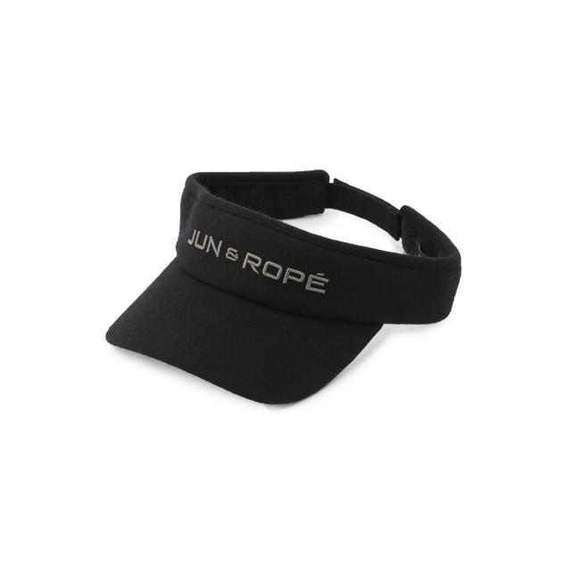 【NEW】ジュン＆ロぺ（JUN&ROPE’）/ウールナイロンロゴ入りバイザー