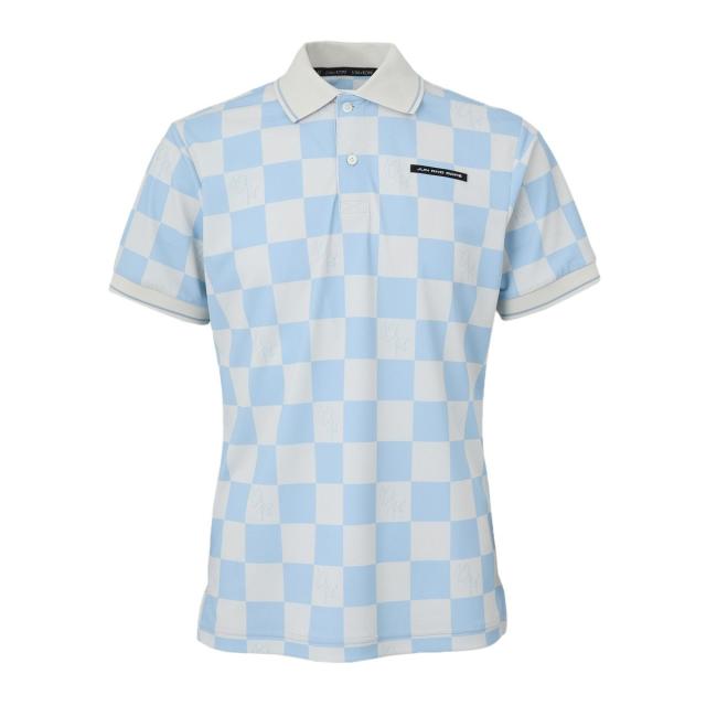 ジュン＆ロぺ（JUN&ROPE’）/【浅地洋佑プロ着用】【UV】【吸水速乾】チェッカープリント半袖ポロシャツ