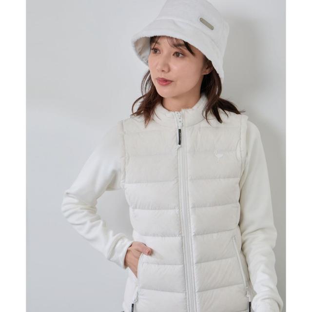 ジュン＆ロぺ（JUN&ROPE’）/ダウン二重織タフタベスト/撥水・保温