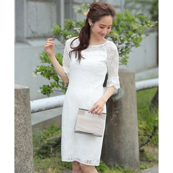 ドレスプラス（DRESS+）/レースデザインワンピース