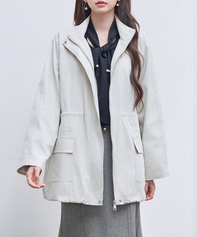 セゾン ド パピヨン（SAISON DE PAPILLON）/ワックスドオーバーブルゾン