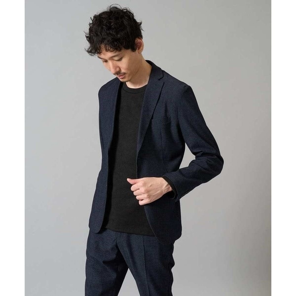 アー・ヴェ・ヴェ（a．v．v）/【イージーケア/ストレッチ】スマートシャンブレーテーラードジャケット(セットアップ可)