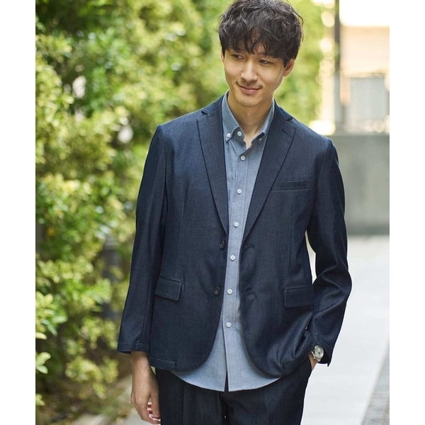 アー・ヴェ・ヴェ（a．v．v）/【イージーケア/接触冷感】スマートシャンブレーサマージャケット【ON/OFF兼用】(セットアップ対応