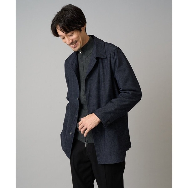 アー・ヴェ・ヴェ（a．v．v）/【イージーケア】デニムライクステンカラーコート【洗濯機で洗える】