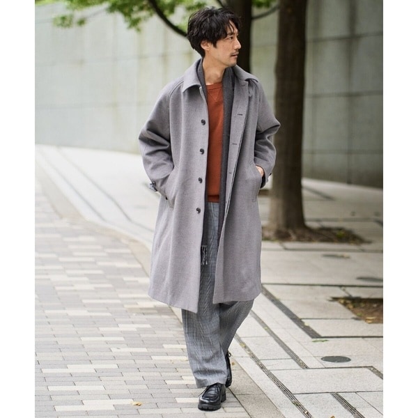 アー・ヴェ・ヴェ（a．v．v）/ワイドシルエットステンカラーコート