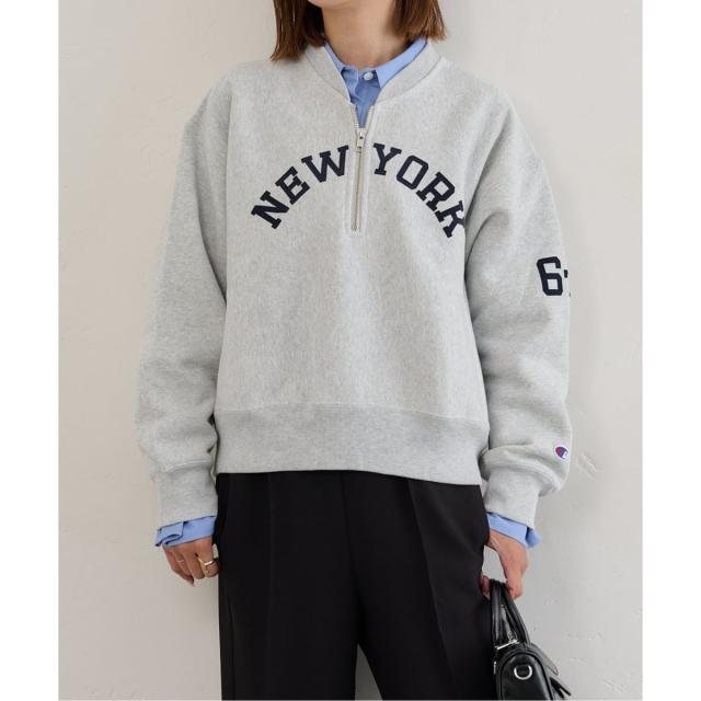 ユー バイ スピック＆スパン（U by SPICK&SPAN）/Champion/チャンピオン REVERSE WEAVE HALF ZIP スウェット