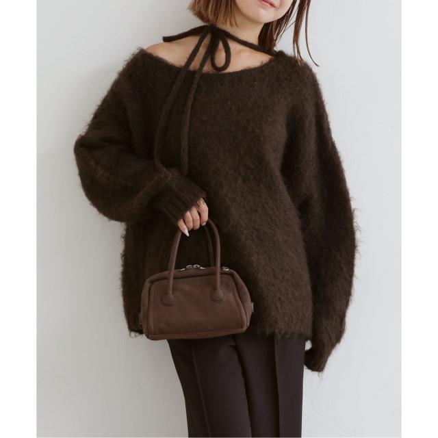 ユー バイ スピック＆スパン（U by SPICK&SPAN）/アシメオフショルシャギーニット