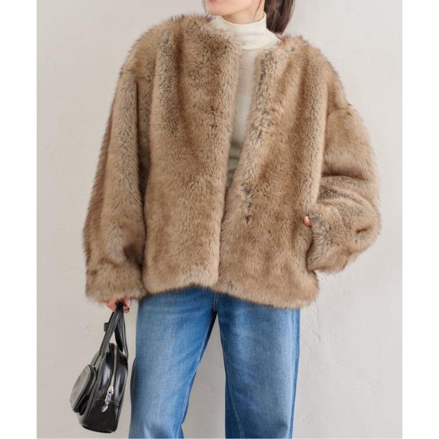 ユー バイ スピック＆スパン（U by SPICK&SPAN）/HAVELESS/ハブレス BLAIR FAUX FUR JACKET(マフラー付き)