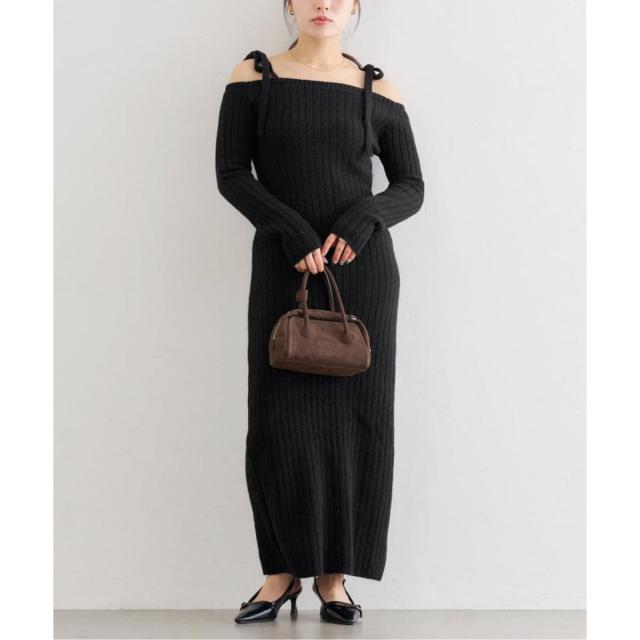 【NEW】ユー バイ スピック＆スパン（U by SPICK&SPAN）/オフショルリボンニットワンピース