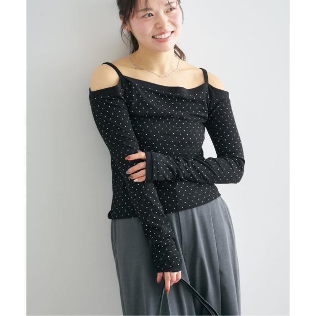 ユー バイ スピック＆スパン（U by SPICK&SPAN）/《予約》ドットプリントオフショルトップス