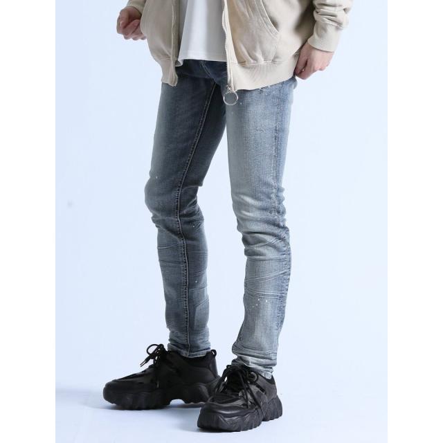 セマンティックデザイン（semantic design）/セマンティックデザイン ストレッチ ペイント加工 スキニーデニム