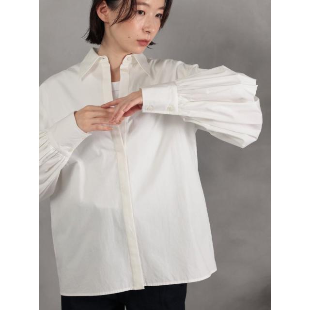 ドロー（DRAW）/ボリュームスリーブ 長袖ブラウス