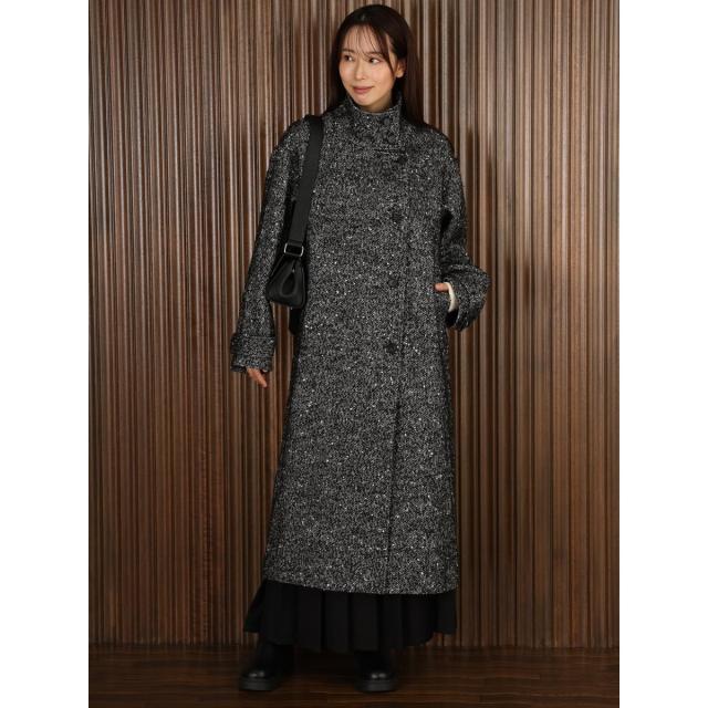 ドロー（DRAW）/ドロー ウール混 スタンドカラー ロングコート （ユニセックス）