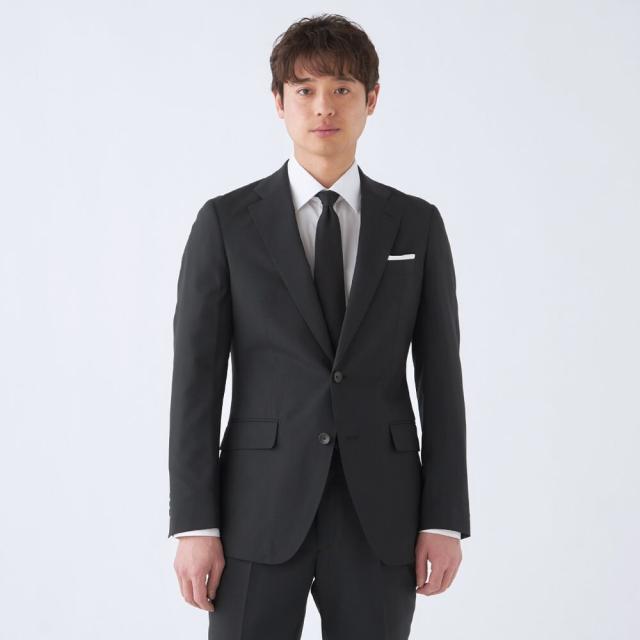 スーツセレクト（SUIT SELECT）/【CLASSICO TAPERED】【年間】ワンタックスーツ/ブラック/パンツウォシャブル