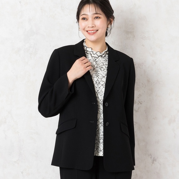 ミゼール（missel）/ブラックフォーマル テーラードジャケット【４Lサイズあり】【セットアップ可】