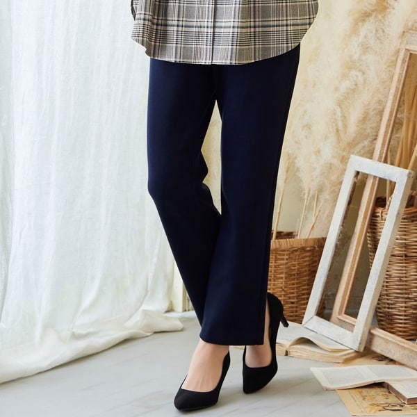 ミゼール（missel）/〔あったか素材〕ヨークデザインストレートパンツ