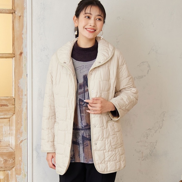 ミゼール（missel）/幾何柄キルティングコート