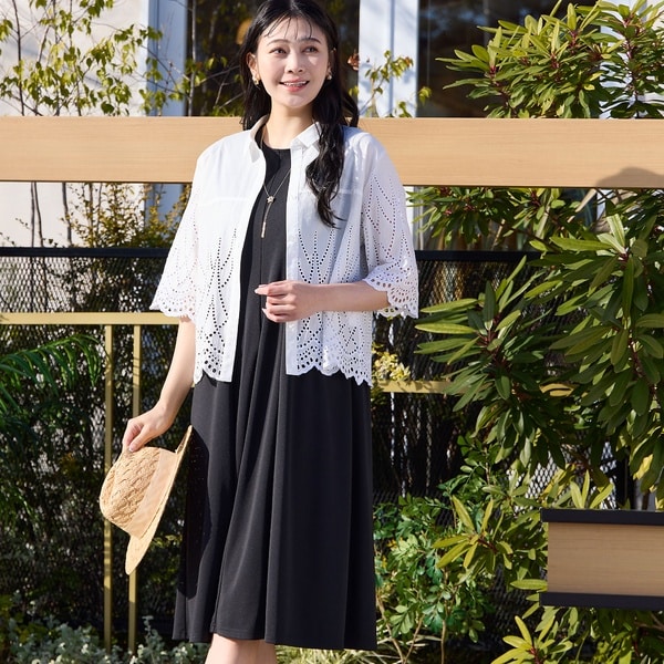 ミゼール（missel）/【洗える・イージーケア】ノースリーブ Aラインワンピース