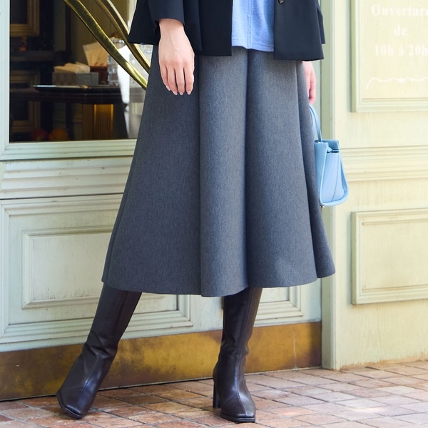 ミゼール（missel）/【3L/4Lサイズあり】ダンボールニットAラインスカート