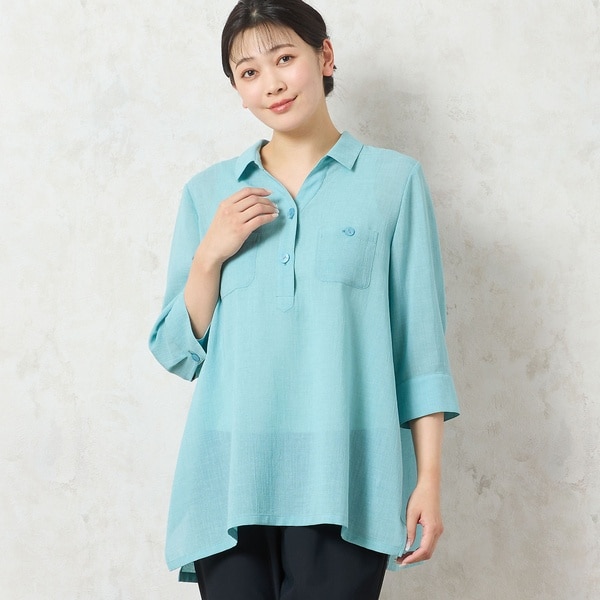 ミゼール（missel）/【洗える・接触冷感】スキッパーブラウス