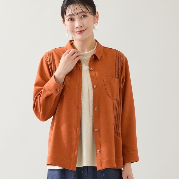 ミゼール（missel）/【洗える】リブ使いシャツ