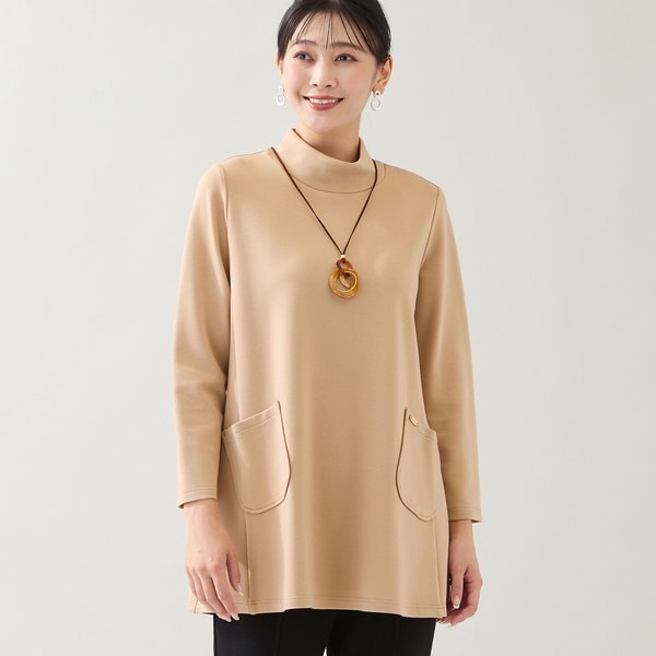 ミゼール（missel）/【保温性・洗える】パッチポケットチュニック