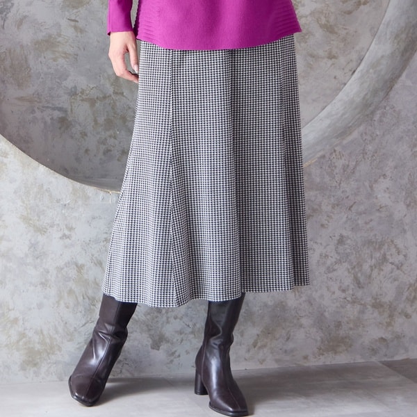 ミゼール（missel）/【セットアップ可・3L/4Lサイズあり】千鳥柄スカート