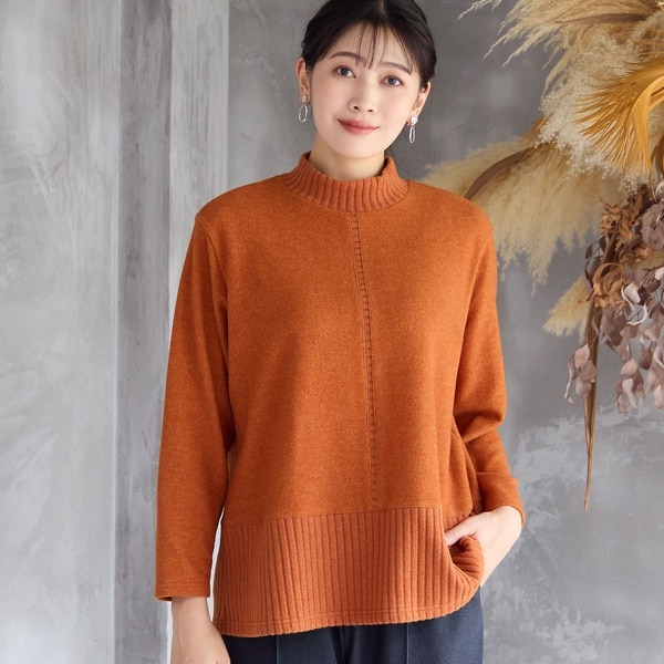 ミゼール（missel）/【人気アイテム・洗える・3L/4Lサイズあり】ふんわり起毛カットソー