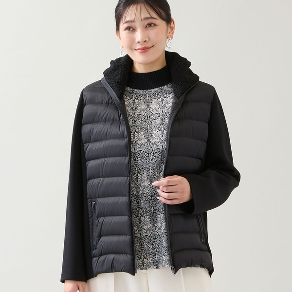 ミゼール（missel）/【3L/4Lサイズあり】3素材ミックス ダウンジャケット