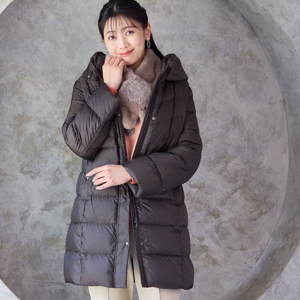 ミゼール（missel）/【人気アイテム・3L/4Lサイズあり】軽量ソフトタフタダウンコート