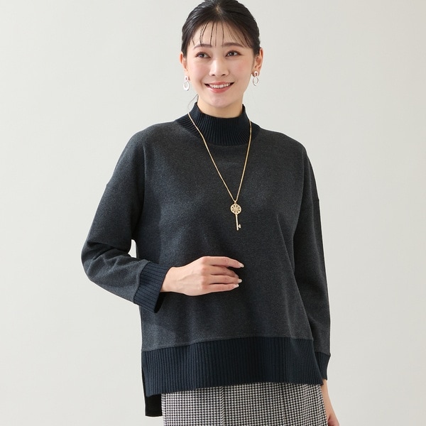 ミゼール（missel）/【3L/4Lサイズあり】綿混ジャージープルオーバー