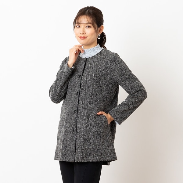 ロブジェ（LOBJIE）/ジャカードニット ノーカラージャケット