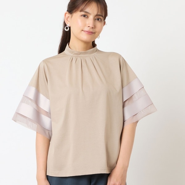 ロブジェ（LOBJIE）/【一部店舗・WEB限定アイテム・洗える】袖リボンプルオーバー