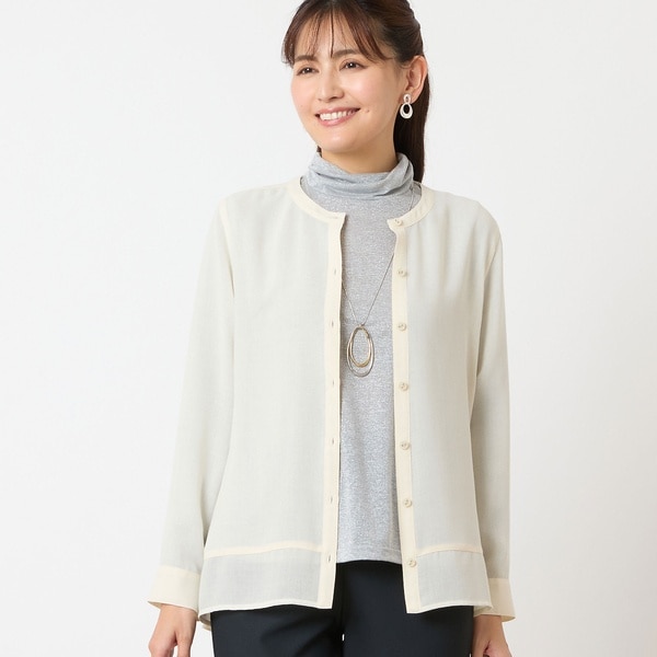 ロブジェ（LOBJIE）/ウール混ビエラシャツ