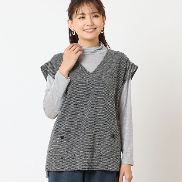 ロブジェ（LOBJIE）/Vネックプルオーバーベスト